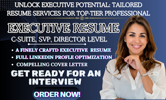 Craft your senior, director, vp, svp, or executive resume and job ...