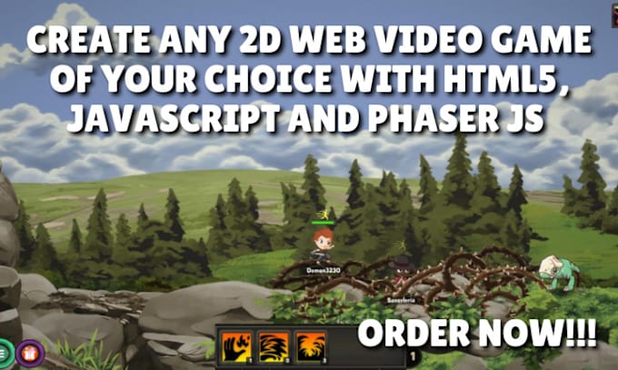 Create A 2d Web Video Game With Html5 Phaser Js And Javascript By Blakekarns21 Fiverr