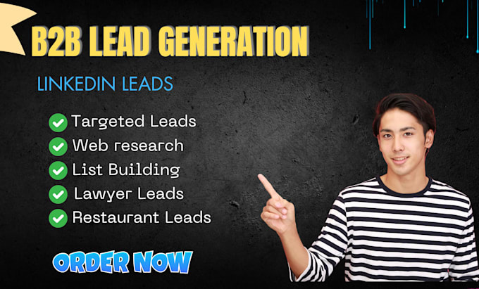 Provide targeted b2b lead generation,linkedin leads and many more by Siam2420 | Fiverr