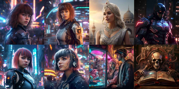 Create ai art for you using midjourney, generate ai image by Senethdiwanjana | Fiverr