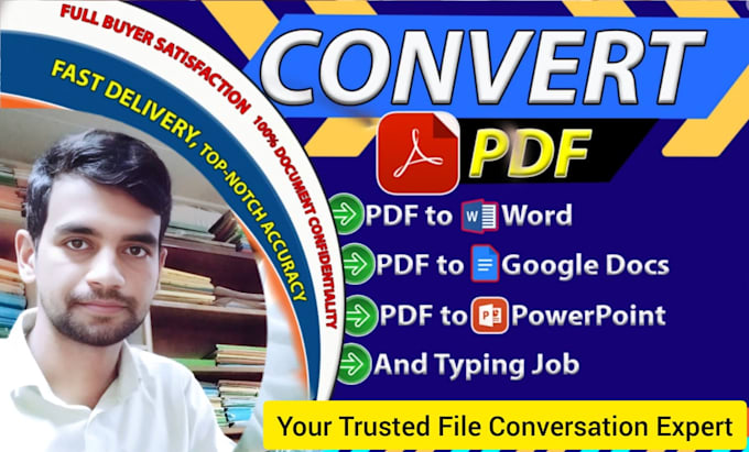 Convert pdf to word, google docs, powerpoint, typing services and ...