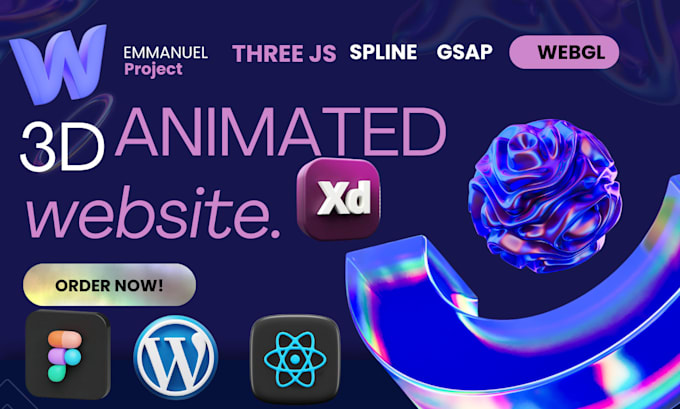 Interactive 3d Animated Website 3d Spline Scrolling Effect Threejs 3d