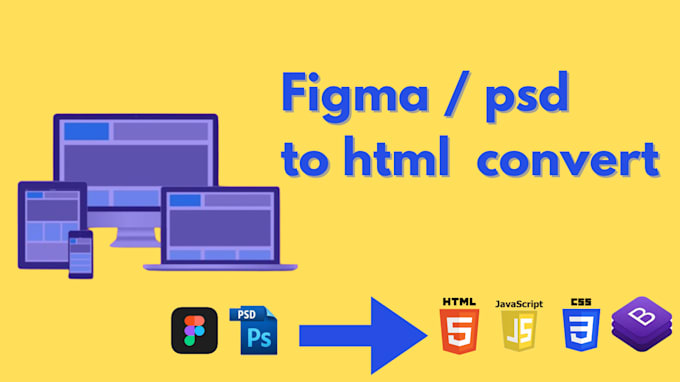 Figma , psd to html convert by Freelanceforweb | Fiverr