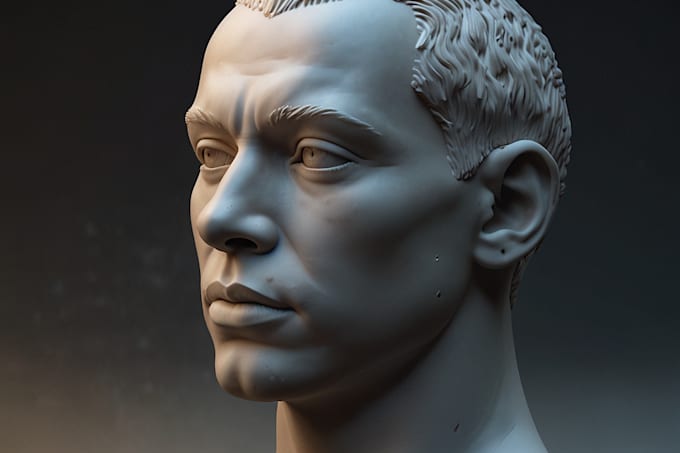 Sculpt realistic 3d head, bust up, full body model, 3d figure, stl for ...