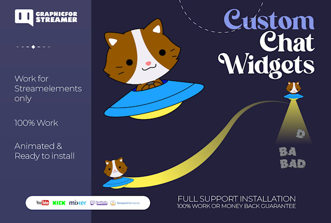 Make custom animated chat widgets design and coding for streamers by ...