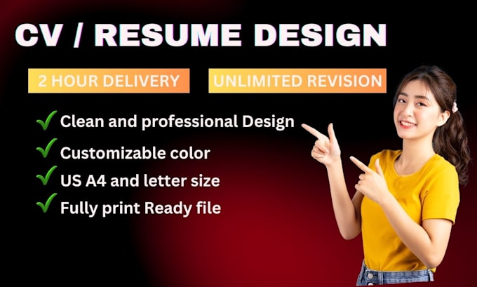 Design resume and cv with canva by Bravomarketer | Fiverr