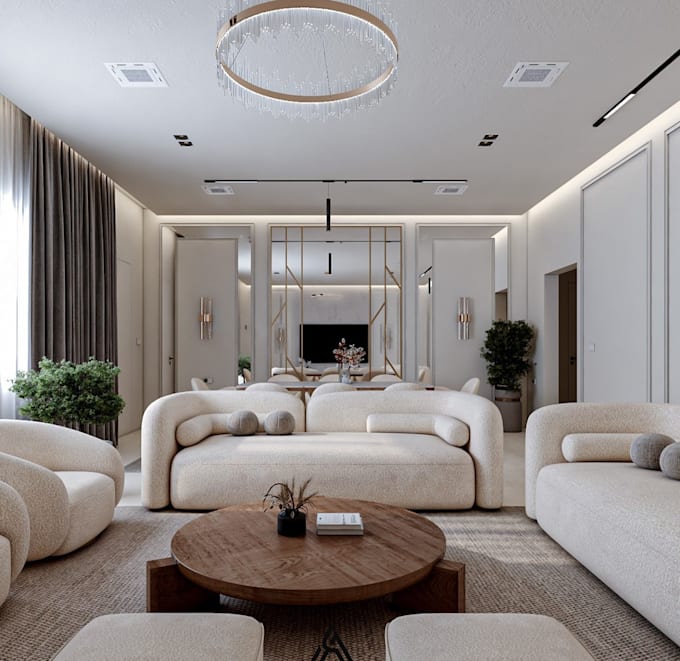 Create your interior design in 3d model home decor kitchen, bathroom ...