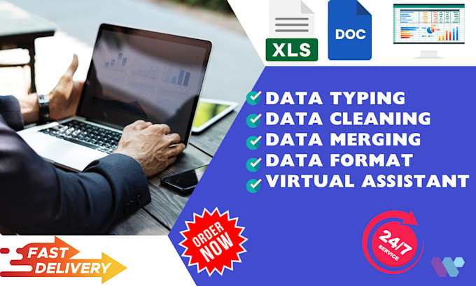 Clean, organize, merge and typing your excel or csv data by Mrwasimsajjad | Fiverr