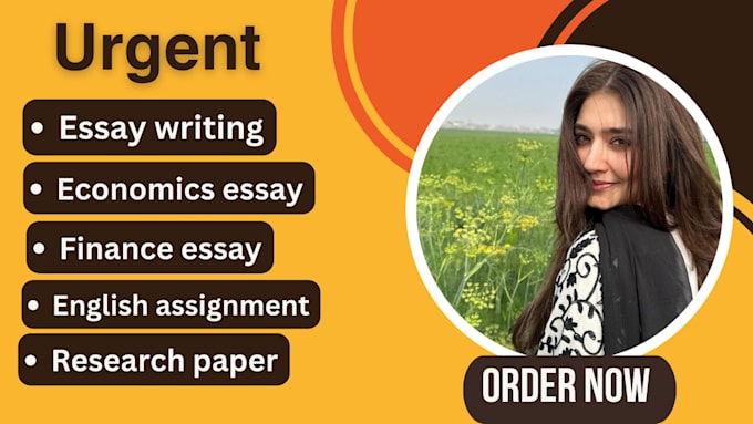 Do urgent essay writing in economics finance history english assignment ...