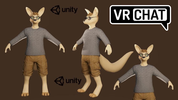 Create 3d Avatar Furry Model Vrc Avatar Vrchat 3d Model Nsfw Vrc Sfw Vr By Hourlproto