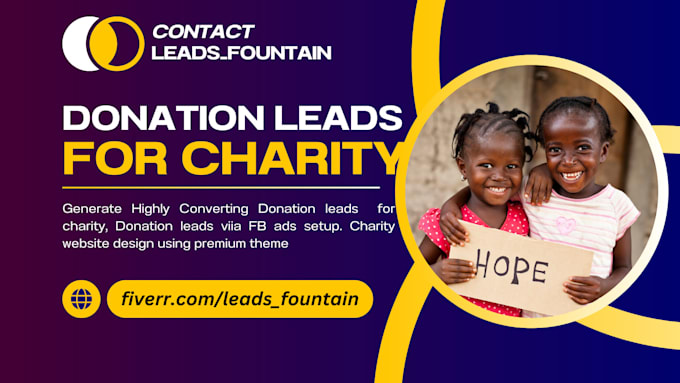 Generate exclusive donation leads, charity leads donation website via ...