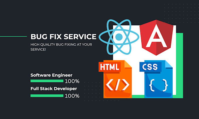 Do bug fixing for your react or angular projects by Jaelbridge | Fiverr