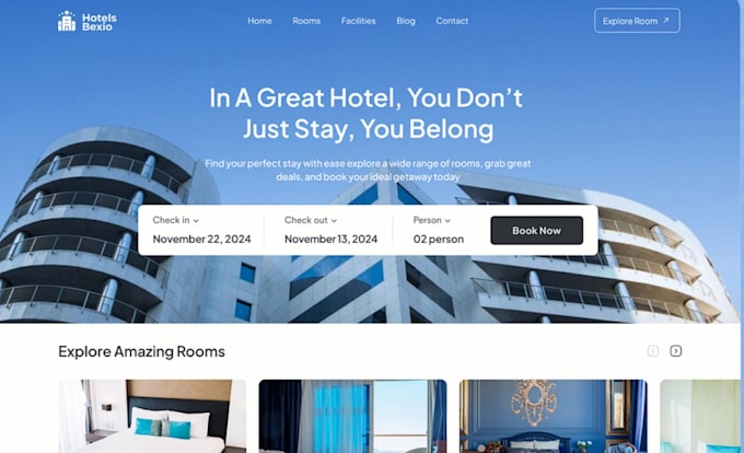 Build hotel booking website booking system wordpress hotel website ...