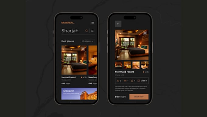 Develop exclusive hotel booking, air bnb, travel app ui ux for android ...