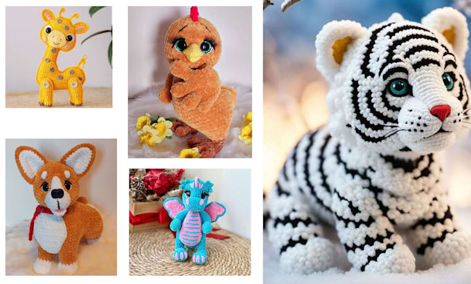 Write you a detailed amigurumi crochet pattern with picture or video ...