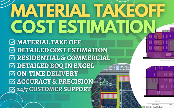 Do construction cost estimation, material takeoff and boq by Creative_hubx | Fiverr
