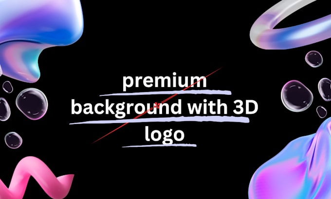 Make best zoom background with a 3d logo by Moiz_desingers | Fiverr