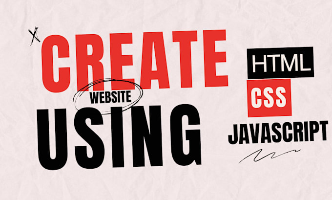 Create Website Using Html Css And Javascript Bootstrap Tailwind Css By Theexpert08 Fiverr