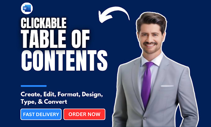 Create clickable table of contents in ms word or google docs by Mustafa_jokhio | Fiverr
