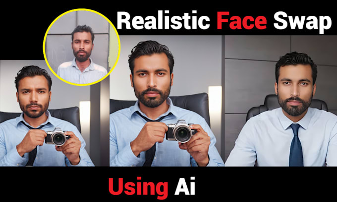 Realistic face swap using advanced ai by Ovinahid | Fiverr