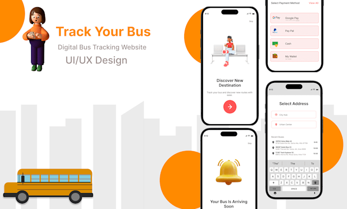 Design a bus tracking website for users in real time by Shreyayadav629 ...
