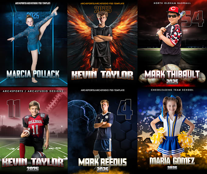 Create stunning custom sports posters of your young athletes by ...