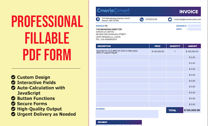 Create fillable pdf form within 24 hrs by Sabbir_hasan | Fiverr