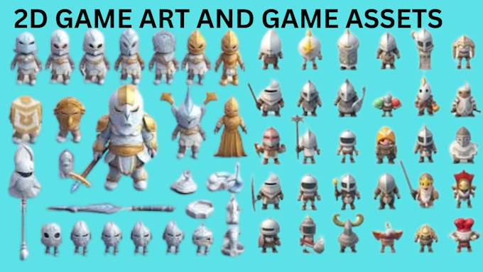 Create 2d pixel art game,2d game assets, icon, tile sets, props and ...