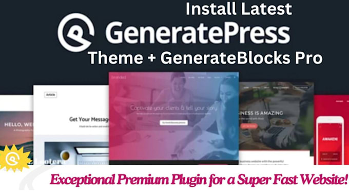 Install latest generatepress premium theme and generateblocks pro ...