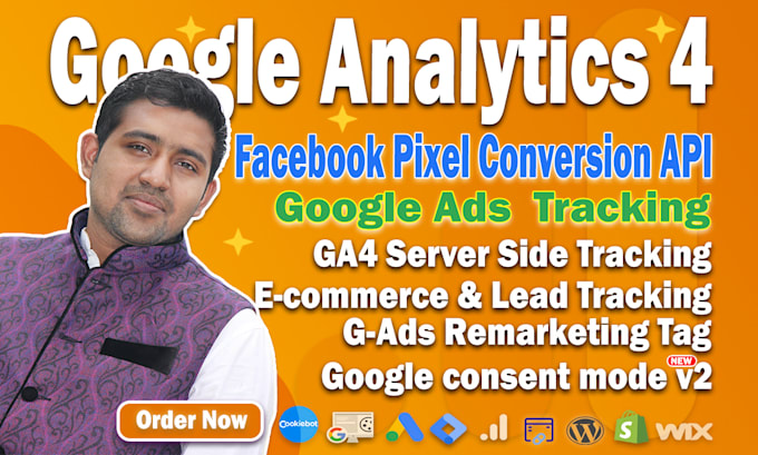 Setup google analytics 4, gads conversion tracking, facebook pixel capi, via gtm by Hridoyk92 ...