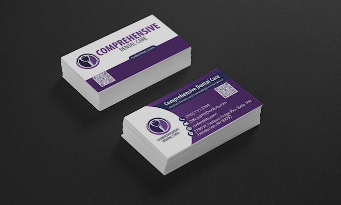 Design professional minimalist physical business card or vcard with qr ...