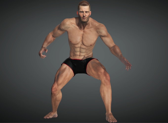 Polycount modular model,game uv map,realistic character for game,ue5 control rig by Ojuololah ...