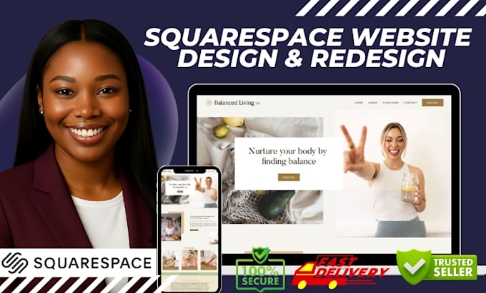 Build squarespace website design, squarespace website redesign on ...