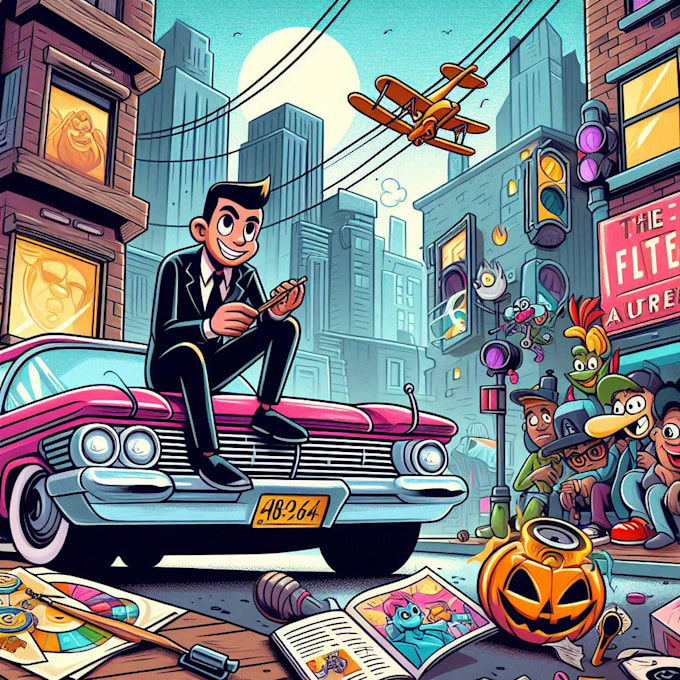 Cartoon album cover art cartoon music single cover by Daronald | Fiverr