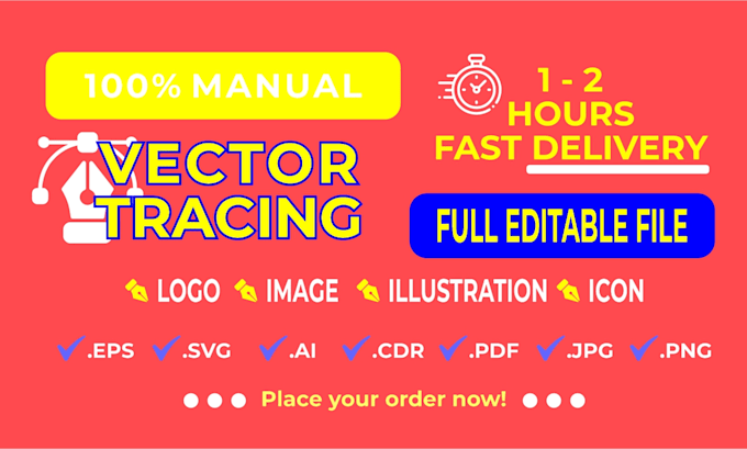 Vectorize, redraw, manual trace, logo, or image in ai, cdr, pdf, svg by Mochkholil | Fiverr