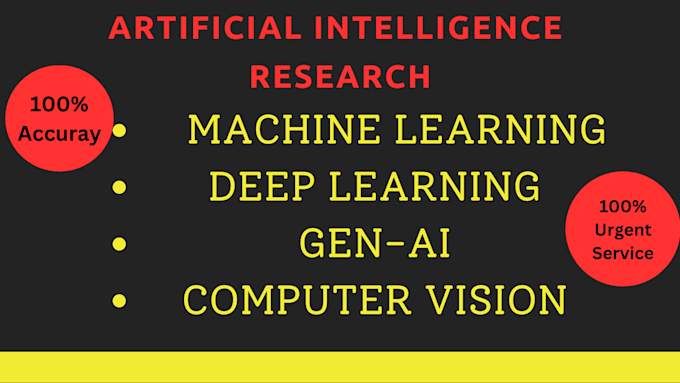 Do machine learning, ai and deep learning research by Afzal_56 | Fiverr