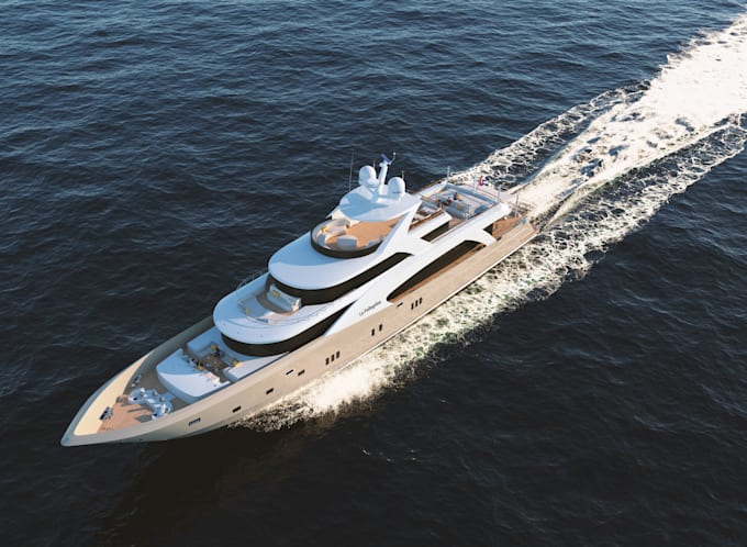 Render 3d yacht animation, 3d boat animation, 3d model interior of your ...