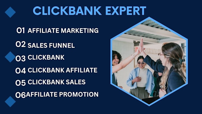 Set up clickbank affiliate marketing, including clickbank sales funnels ...
