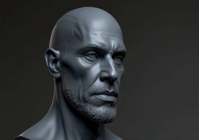 Sculpt 3d head, 3d halfbody, 3d action figure, printable stl, 3d human ...