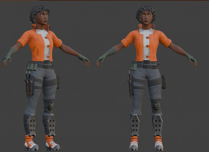 3d character model,stylized sculpt 3d model,uv map,retopology,realistic ...