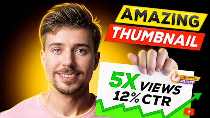 Create eye catchy youtube thumbnails designed to boost clicks by Ehsam_11 | Fiverr