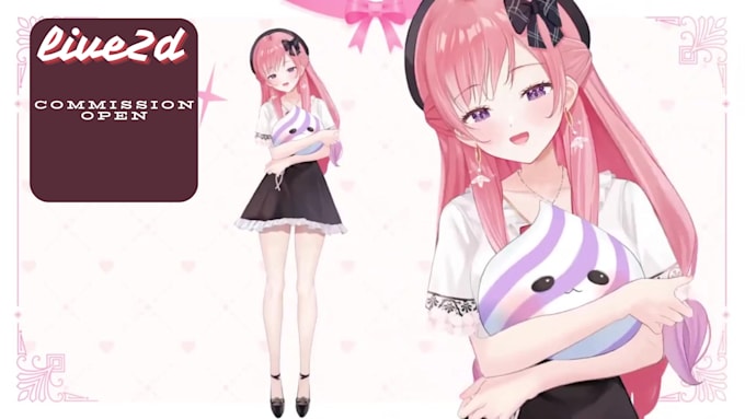 Draw and rigging 2d vtuber character,anime vtuber character,vtube studio