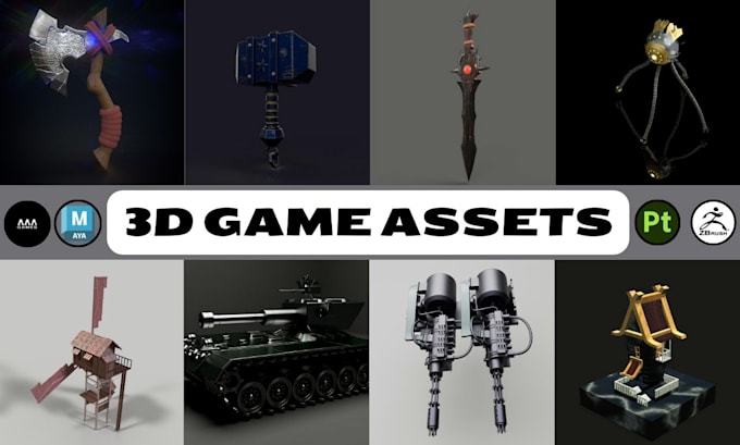 Do stylized 3d game assets 3d game asset and props for your game pbr ...