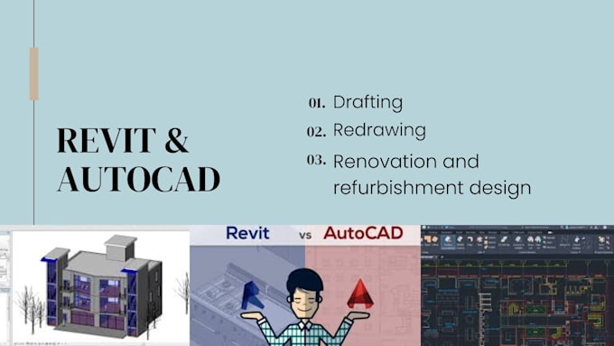 Design an autocad revit drafting by Mujaib | Fiverr