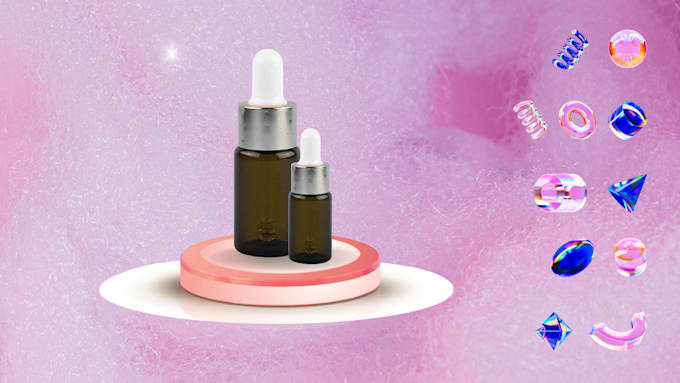 Create 3d product renders with label design package and animation in ...