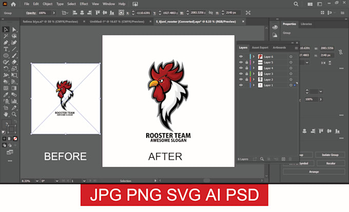 Retrace recreate,manually or convert logo or image to vector by Sam ...