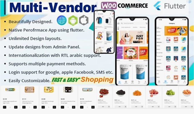 Build ecommerce website, multivendor marketplace app, multivendor shopping app by Geniusteam0 ...