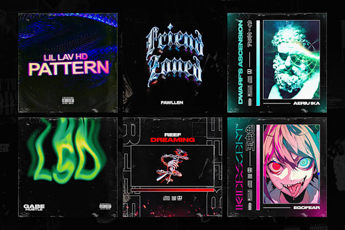 Design unique album cover art or music artwork by Thisisamyn | Fiverr