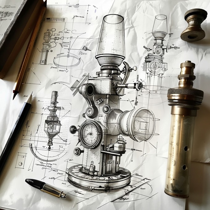 Draw industrial and product design sketch by Chalkw | Fiverr