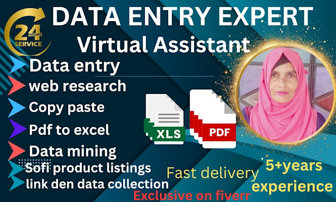 Do data entry, data mining,copy paste,web research by Nargisakter5 | Fiverr